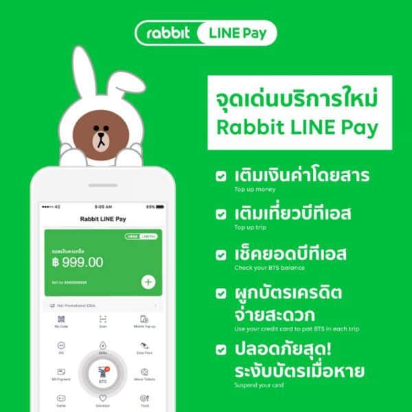 rabbit LINE Pay BTS กับตอบคำถามคาใจการเติมเงิน BTS - iT24Hrs