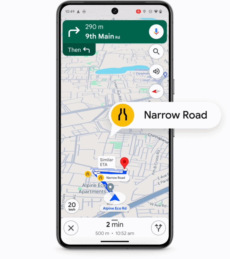 6 ฟีเจอร์ใหม่ Google Maps มีระบบแจ้งเตือนทางแคบ สถานีชาร์จ EV และรายงานอุบัติเหตุแล้ว - iT24Hrs